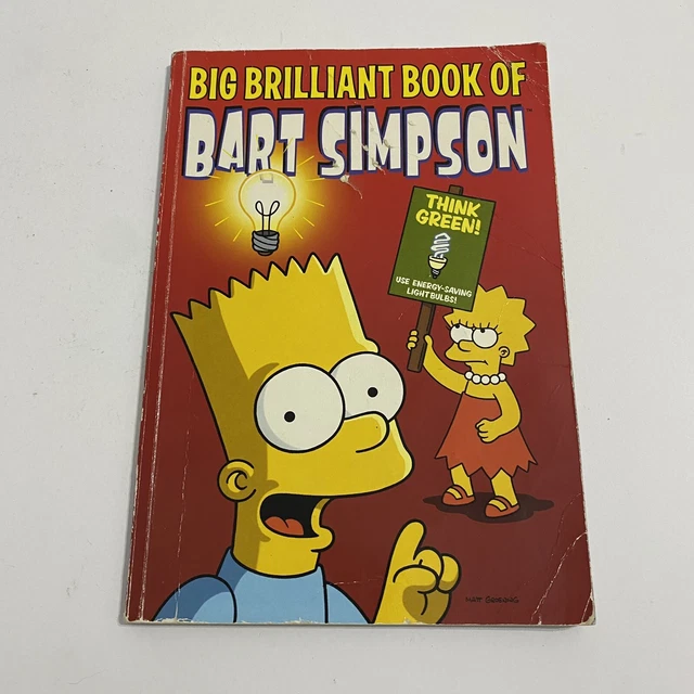 MATT GROENING BIG Brilliant Book Of Bart Simpson Comics Bongo 2009 1st ...