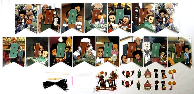THE BOONDOCKS HAPPY BIRTHDAY LOT Banner Cake Toppers Bundle Anime £14. ...
