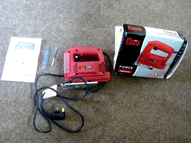 POWER DEVIL CORDED Electric Jigsaw With Spare Blades Original Box ...