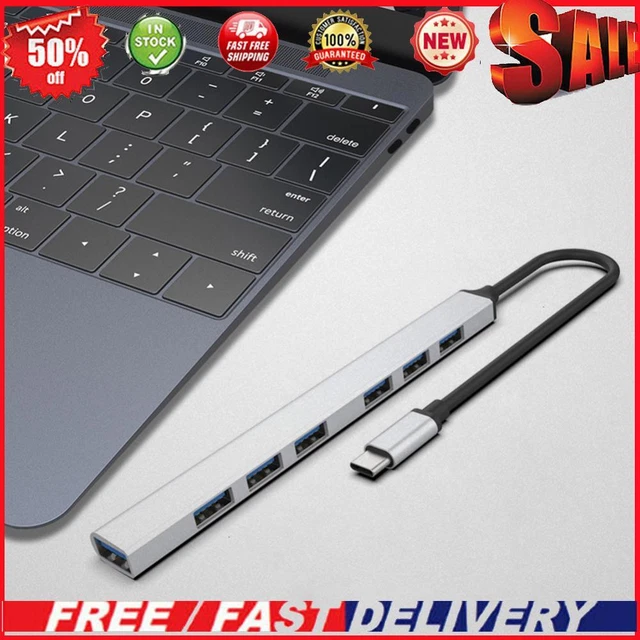 USB3.0/TYPE-C EXTENSION HUB Portable Hub Multi Splitter Port Aluminum ...