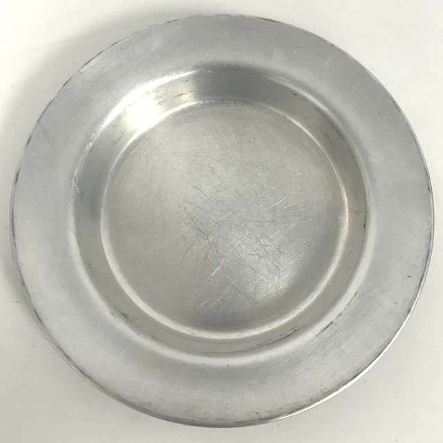 BRITISH MILITARY ISSUE Silver Coloured Metal Deep Mess Plate Bowl £12.95 - PicClick UK