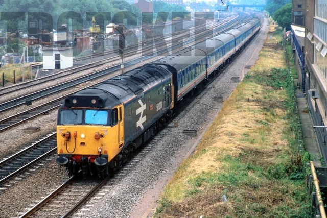 35MM SLIDE BR British Rail Diesel Loco Class 50 50003 Slough Yard 1987 ...