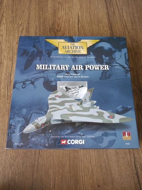 CORGI 1/144 SCALE 48303 - Avro Vulcan B2 XH558 First & Last In Service ...