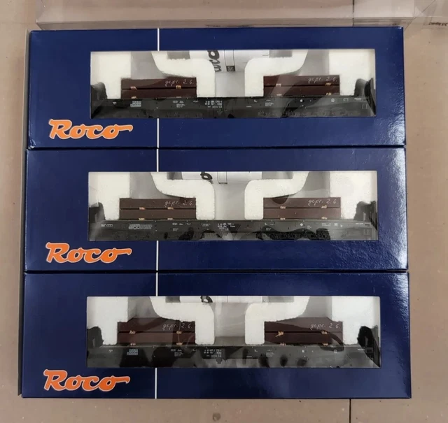 H0 ROCO SCHWERLASTWAGEN-SET DB 45947 DC NEM EUR 109,00 - PicClick DE