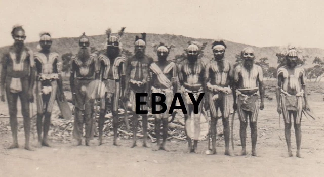 OLD PHOTO ARRENTE Aboriginal men Ceremonial Body Paint - Central ...