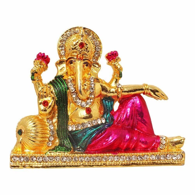 HINDU GOD LORD Ganesh Ganesha Idol Statue Figurine Showpiece Gift $79. ...