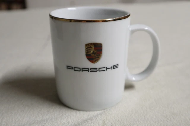 PORSCHE TASSE 450ML mit Goldrand und P-Wappen EUR 30,00 - PicClick DE