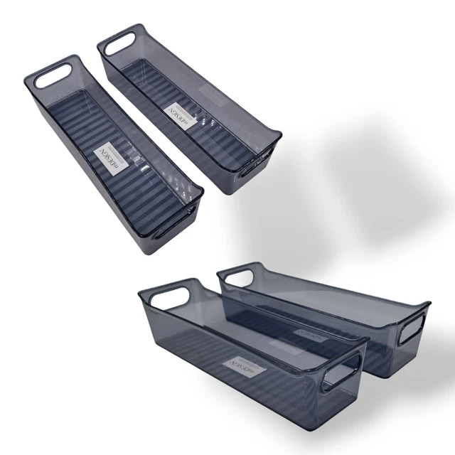 MDESIGN 2ER-SET AUFBEWAHRUNGSBOX/ABLAGEBOX/9,9 x 36,6 x 9,9 cm/Grau ...