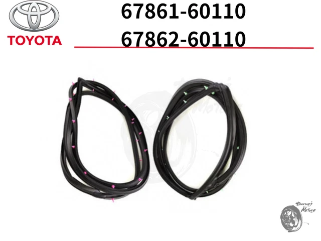 TOYOTA OEM FRONT Door Seal Rubber R＆ L 67862-60110 67861-60110 for ...