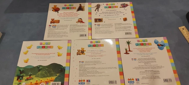 ABC KIDS PLAY School Come Play Book Lot Alphabet Dinosaurs Ducks Humpty ...