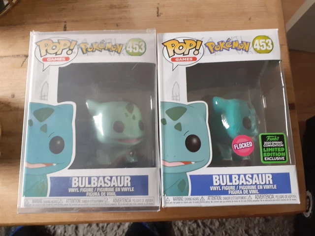 FUNKO POP! POKEMON - Bulbasaur #453 x2 (1x Limited Edition Flocked) £7. ...