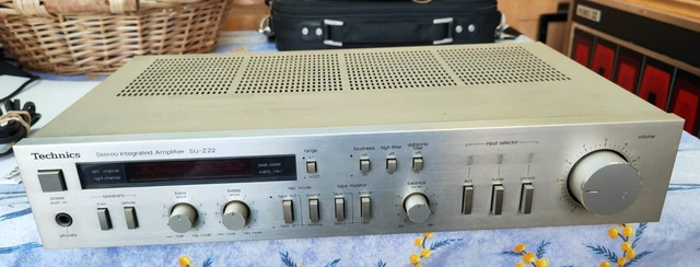 RETRO TECHNICS SU-Z22 Silver Stereo Integrated Amplifier Amp Vintage ...