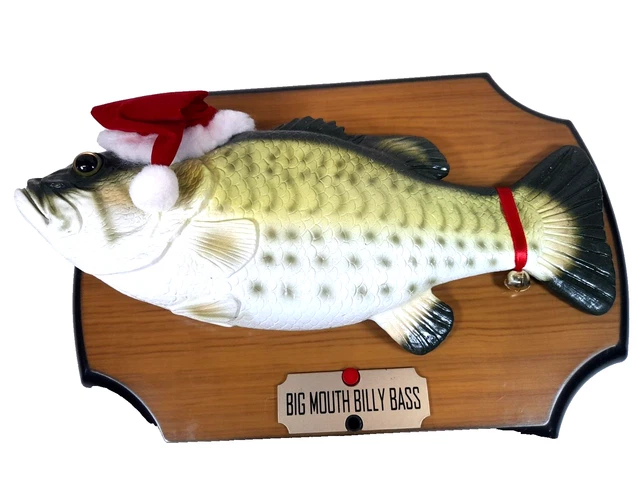 BIG MOUTH BILLY Bass Singing Fish Christmas Edition 1999 New £79.95 ...