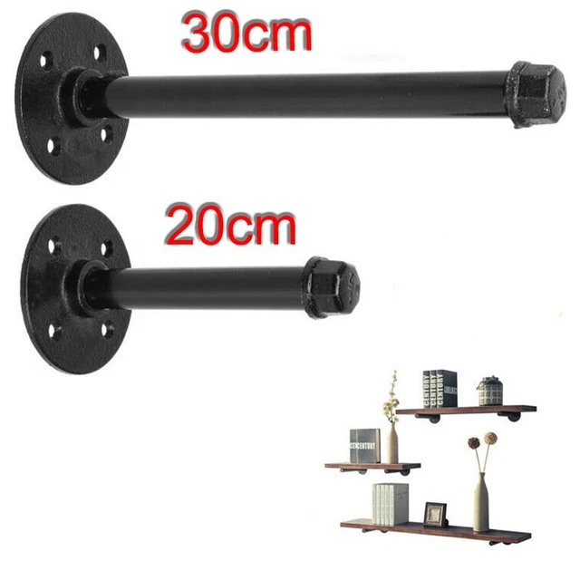 OFFICE PIPE FLOOR Mount Black Iron Display Pipe Industrial Home £13.43 ...