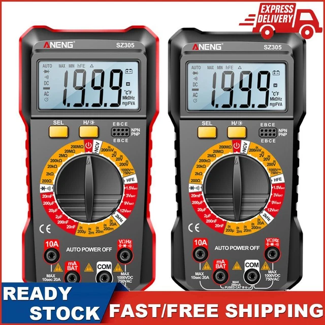 MULTIFUNCTIONAL NCV MULTIMETER Digital Multimeter for Diode/hFE ...