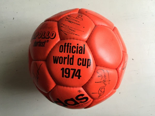 BALLON ADIDAS APOLLO durlast Official World Cup Ball 1974 Made in ...