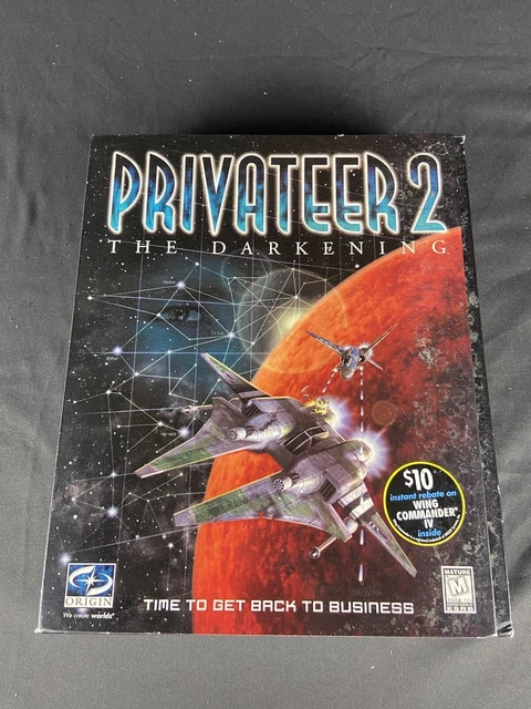 PRIVATEER 2 THE Darkening (PC, 1996) CD-Rom BOX & MANUALS & DEMO ONLY ...