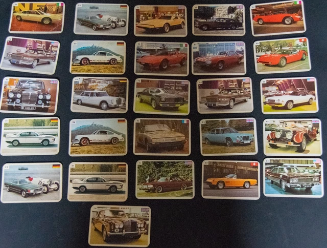 SET OF 1970'S Top Trumps Cars Playing Cards, Vintage Collectible £2.80 ...