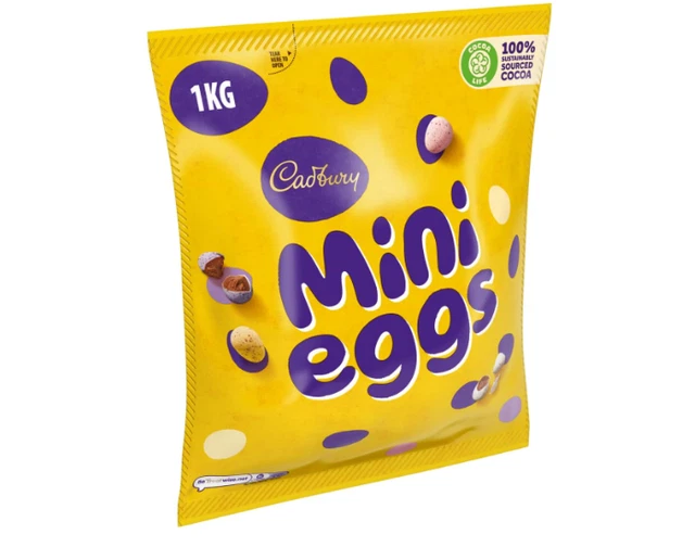 CADBURY DAIRY MILK Chocolate Mini Eggs Easter 1KG Bag Free Fast ...