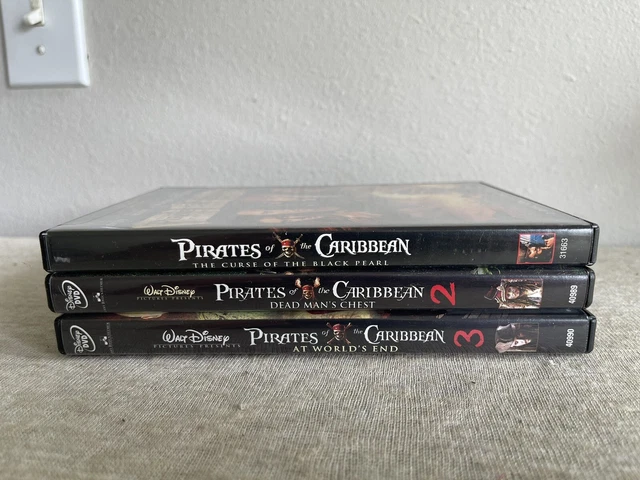 PIRATES OF THE Caribbean DVD 1-3 Film Collection, Movies Entertainment ...
