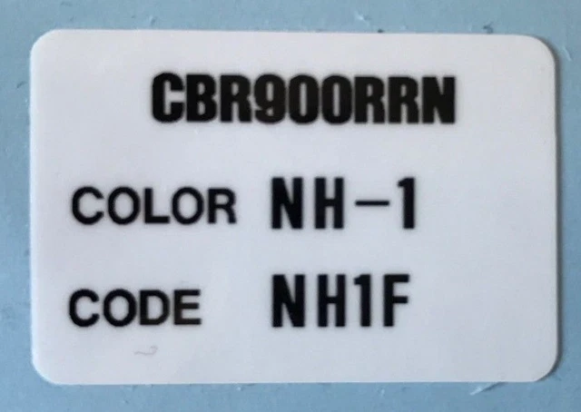 HONDA CBR900RRN COLOR Code Caution Warning Decal Label £8.39 - PicClick UK
