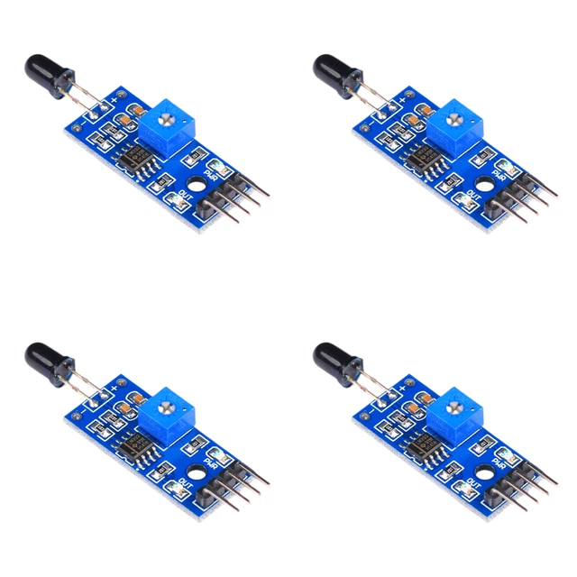 4 PIN IR Flame Detection Sensor Module 3.3V-5V Accessories for Arduino DIY Kit £3.26 - PicClick UK