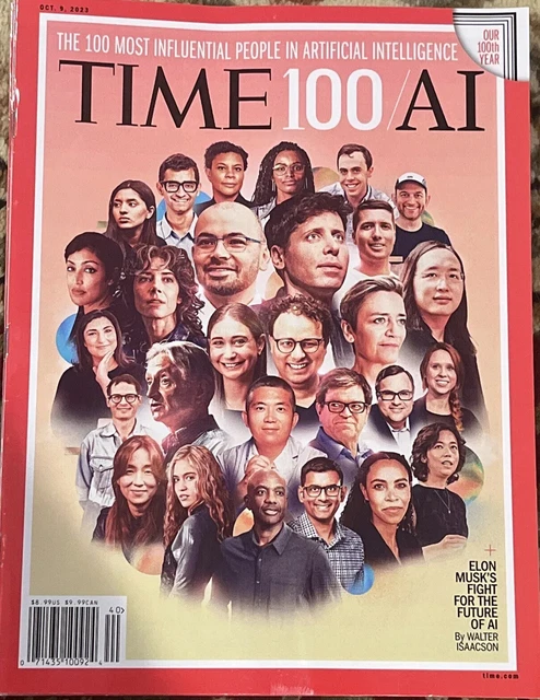 100 MOST INFLUENTIAL People In Ai Time Magazine October 9 2023 £9.82 ...