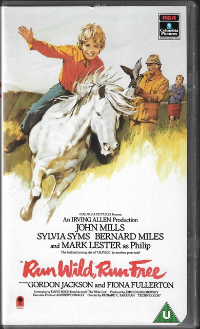 RUN WILD, RUN FREE (1969) | RCA VHS 20659 | Mark Lester | Rare UK Video ...