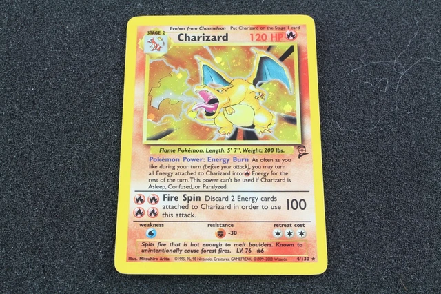 JEU DE BASE Carte Pokemon Charizard 2 (II) 4/130 Holo EX - MT EUR 344 ...