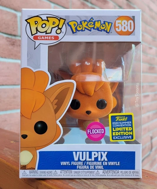 FUNKO POP POKÉMON Vulpix #580 Flocked Summer Convention SDCC 2020 $49. ...
