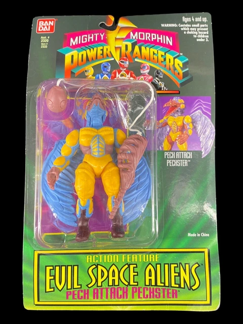 1994 BANDAI MIGHTY Morphin Power Rangers Peck Attack Peckster Action ...