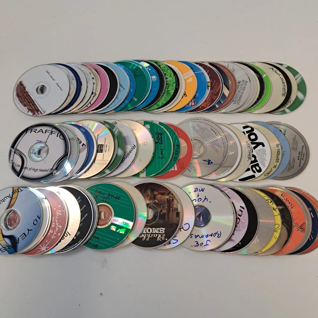 LOT OF 100 Loose CDs - Discs Only Random Assorted Wholesale CDs Bulk ...