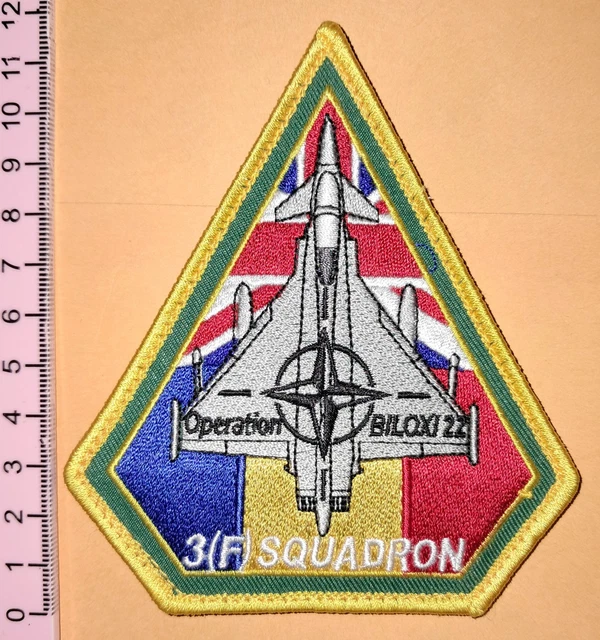 ROYAL AIR FORCE Patch 3 Squadron RAF Typhoon Operation Biloxi 2022 £12. ...