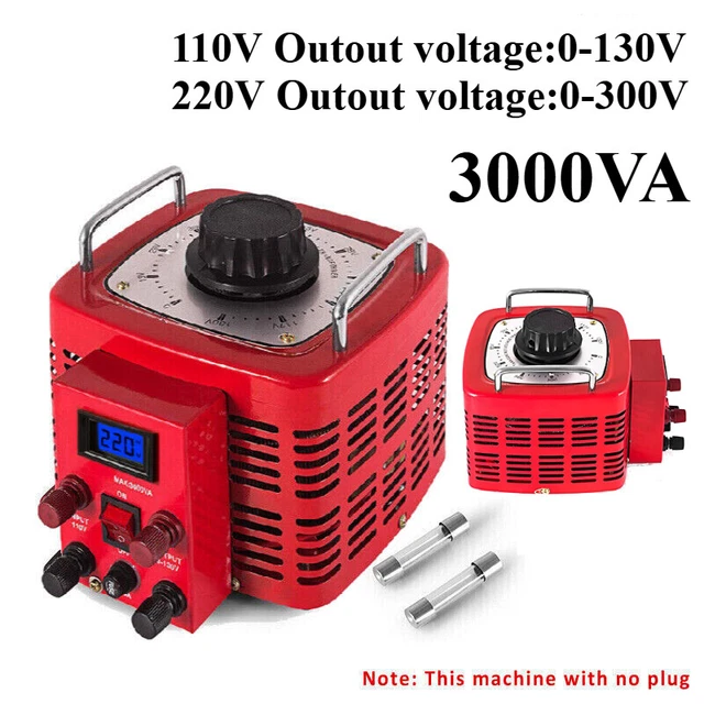 AC 3KVA 0-300V 0-130V Variac Variable Voltage Regulator Metered New £ ...