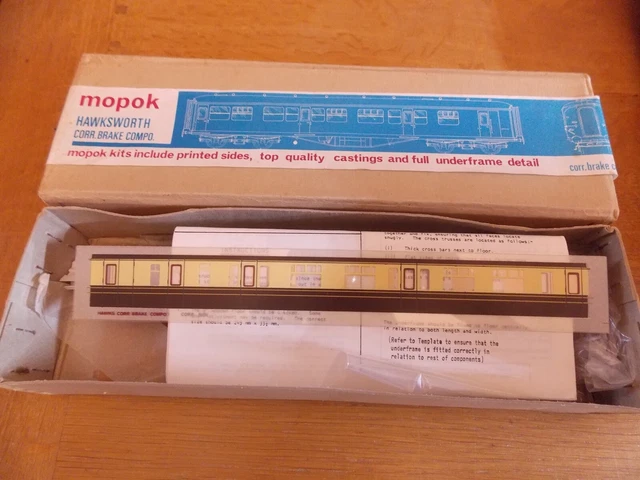 MOPOK KIT FOR a GWR HAWKSWORTH CORRIDOR BRAKE COACH in BR Brown/Cream ...