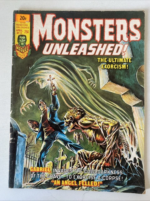 MONSTERS UNLEASHED. Number 11. Vintage April 1975. Marvel Magazine. Vg+ ...