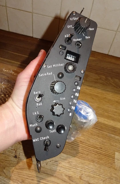 HARRIER JUMP JET Aircraft Pilot Cockpit Control Smiths Switch Panel EUR ...