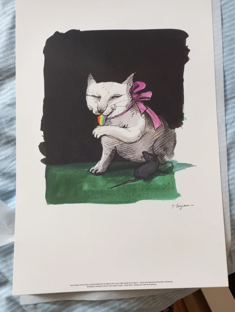 TOMI UNGERER CHAT et souris Litho Signée tirage justif HC EUR 200,00 ...