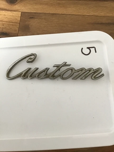 VINTAGE FORD TRUCK “Custom” Emblem Script $20.00 - PicClick