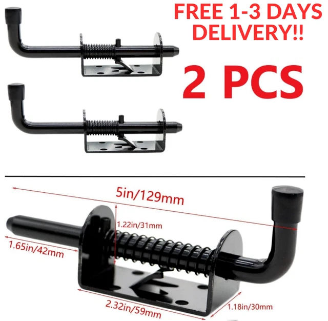 UTILITY TRAILER GATE Spring Loaded Pin Lock Assembly Ramp Door Locking ...