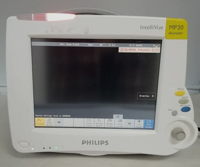 PHILIPS HEALTHCARE INTELLIVUE MP30 Neonatal Patient Monitor with M3001A ...