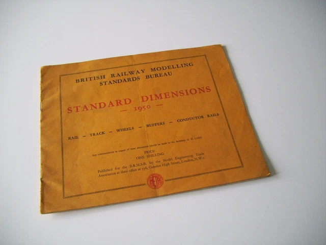 BRITISH RAILWAY MODELLING Standards Bureau Standard Dimensions 1950 ...