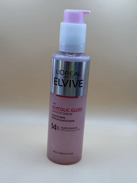L’ORÉAL PARIS ELVIVE Glycolic Gloss Leave-In Serum for Dry Dull Hair with Shine £8.00 - PicClick UK