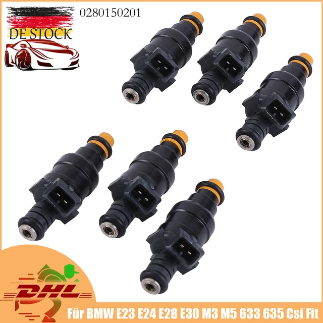 6 X BENZIN Injektoren 0280150201 für BMW E23 E24 E28 E30 M3 M5 633 635 ...