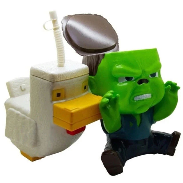 CINEMARK MINECRAFT MOVIE Chicken Jockey Popcorn Bucket & Cup Combo Set ...