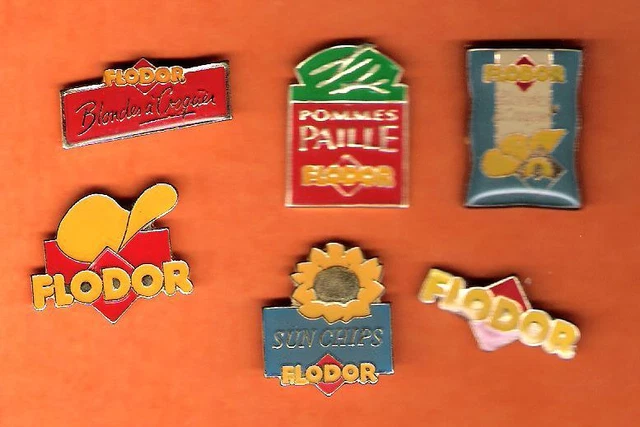 LOT DE 6 pin's Chips FLODOR, tous différents EUR 2,30 - PicClick FR