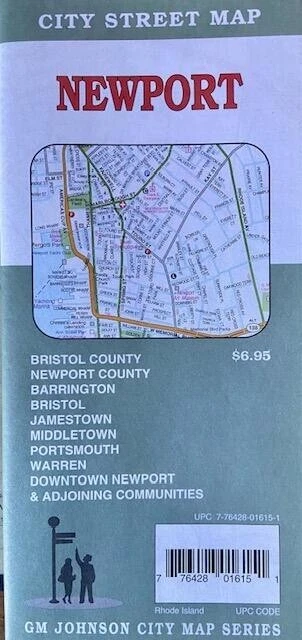 CITY STREET MAP of Newport, Rhode Island, by GMJ Maps £5.72 - PicClick UK