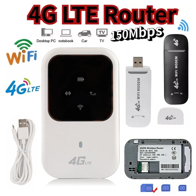 WIRELESS UNLOCKED 4G LTE Wifi Routers Mobile Broadband Portable Modem ...