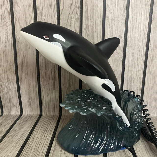 VINTAGE TELEMANIA KILLER Whale Orca Telephone Retro Prop Man Cave £34. ...