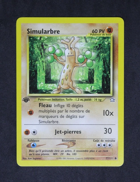 CARTE POKEMON 77-111 Simularbre 1ère édition Néo Genesis EUR 15,00 ...